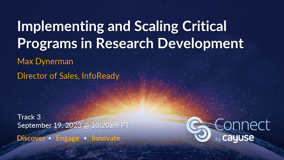 Implementing and Scaling Critical Programs in Research Development